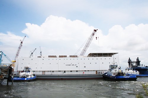 News - Halter Marine Launches First Two U.S. Navy Berthing Barges